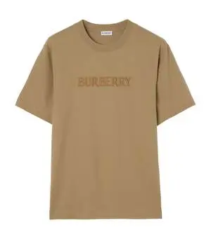 Burberry Cotton Logo T-shirt - Beige