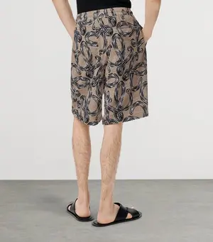 Loewe X Paula's Ibiza Terry Anagram Shorts - Beige