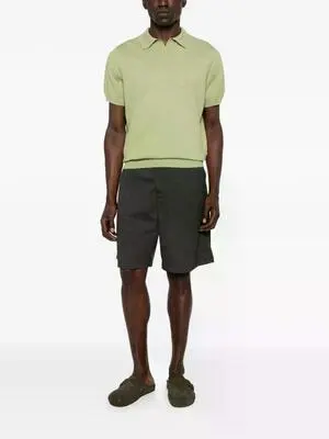 MYTHS Pleated Belt-loop Shorts - Grey