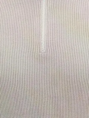 Brunello Cucinelli Ribbed-knit Half-zip Sweater - Neutrals