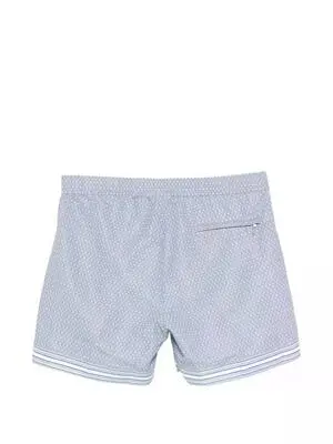 CHE Geometric-print Swim Shorts - Blue