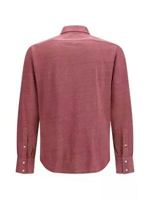 Brunello Cucinelli Slub-texture Shirt - Red