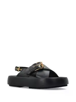 Agl Bulle Buckle-detail Crossover Sandals