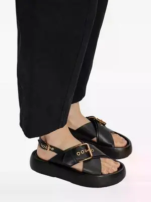 Agl Bulle Buckle-detail Crossover Sandals