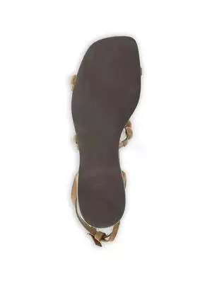 Ash Regy Sphere-embellished Suede Sandals - Neutrals