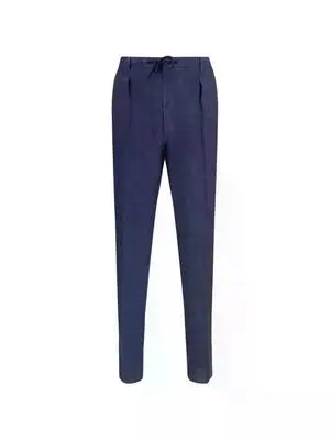 GI CAPRI Drawstring Linen Trousers