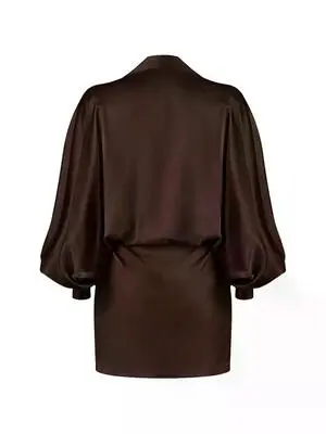 NINEMINUTES The Mona Draped Mini Dress
