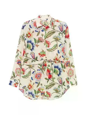 ARCHIVIO '67 Floral-print Belted Shirt