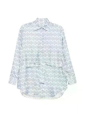 ARCHIVIO '67 Monogram-print Belted Shirt