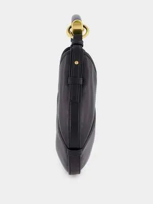 Saint Laurent Mombasa Small Leather Hobo Bag