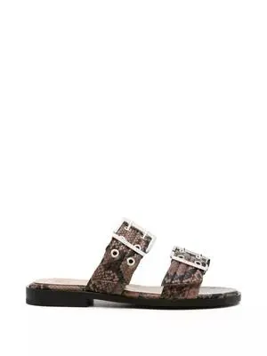Ganni Metallic Sandals For Women