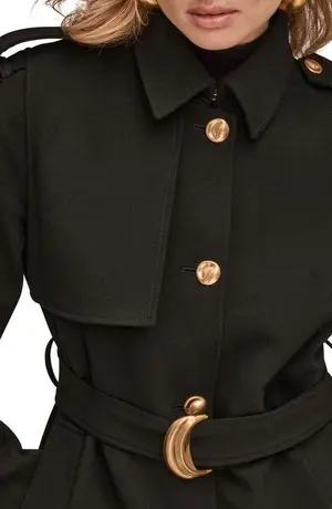 Donna Karan New York Modern Crepe Trench Coat
