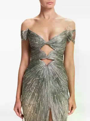 MARIA LUCIA HOHAN Catarina Cut-out Gown - Grey