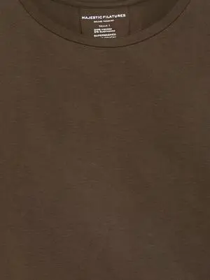 Majestic Filatures Scoop-neck T-shirt - Brown