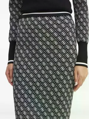 Guess Patterned Mini Skirt - Black