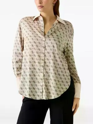 Guess Patterned Collared Shirt