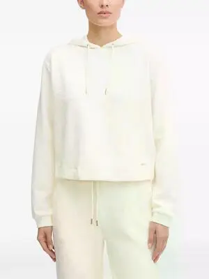 Guess Embossed Peony Hoodie - White