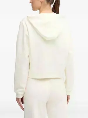 Guess Embossed Peony Hoodie - White