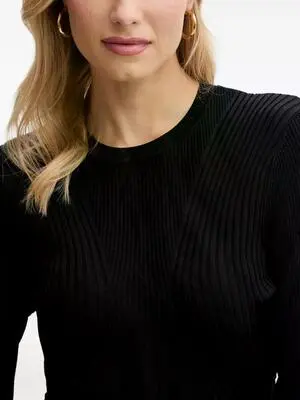 Guess Ribbed Knit Sweatshirt