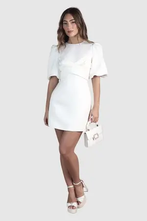 Coast Wrap Front Short Sleeve Mini Dress