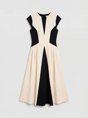 Coast Petite Color Block Midi Dress - Mono