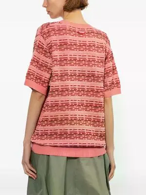 ADER ERROR Patterned Short Sleeve Top