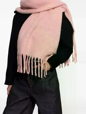 Givenchy Fringed Logo Scarf - Pink