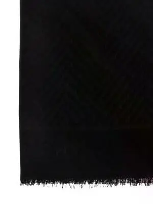 Givenchy Herringbone Fringed Scarf