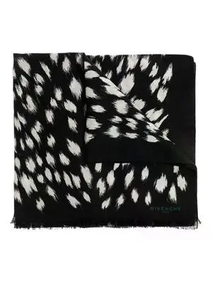 Givenchy Abstract-pattern Scarf - Black