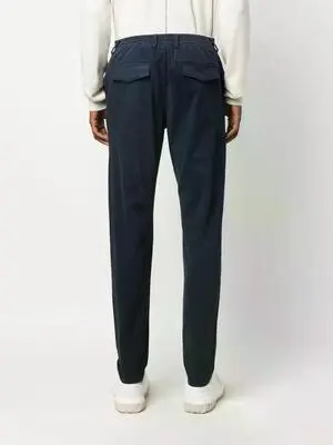 Eleventy Tapered Cotton-blend Drawstring Chinos