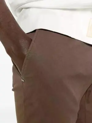 ENTRE AMIS Pressed-crease Tailored Trousers - Brown