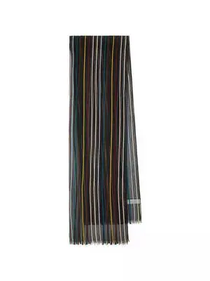 Paul Smith Striped Scarf - Black