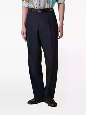 Paul Smith Pressed-crease Wool Trousers