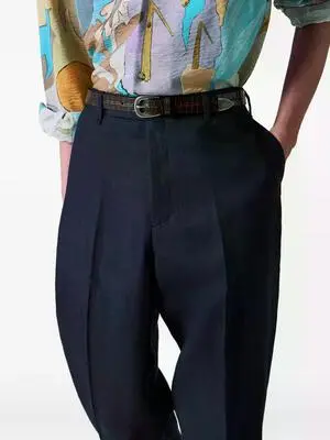 Paul Smith Pressed-crease Wool Trousers