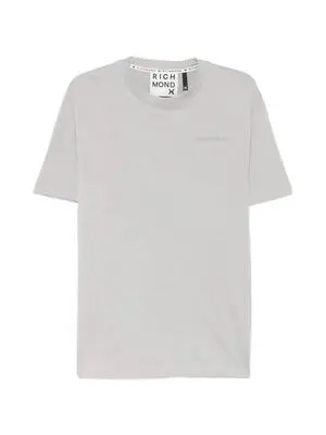 John Richmond Logo-patch T-shirt - Grey