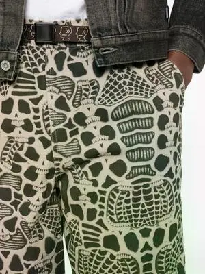 BRAIN DEAD Skull Climber Shorts - Neutrals