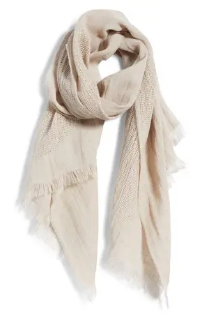 Eileen Fisher Linen Circles Scarf