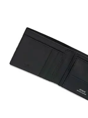 Guess Geometric-embossed Bifold Wallet