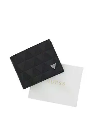 Guess Geometric-embossed Bifold Wallet