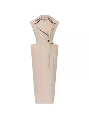 Sportmax Belted Sleeveless Coat