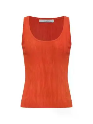 Max Mara Ribbed Tank Top - Orange