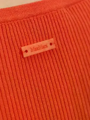 Max Mara Ribbed Tank Top - Orange