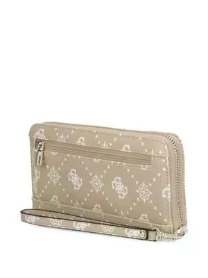 Guess Carrie Monogram Wallet - Neutrals