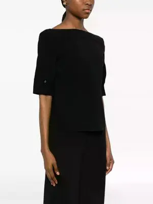 Theory Short-sleeve Blouse - Black