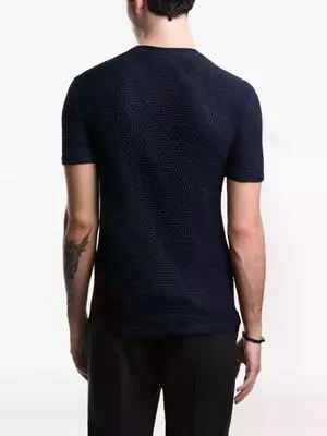 Emporio Armani Waffle-knit T-shirt