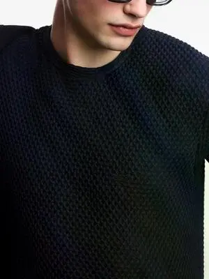 Emporio Armani Waffle-knit T-shirt