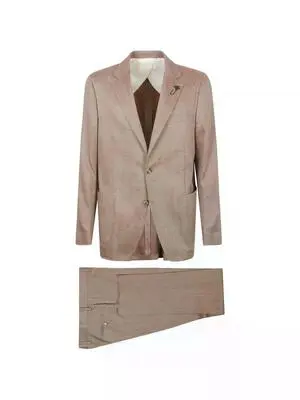LARDINI Herringbone-pattern Suit
