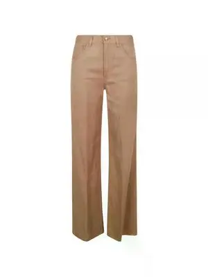 DONDUP Logo-plaque Wide-leg Jeans - Neutrals
