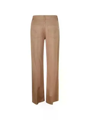 DONDUP Logo-plaque Wide-leg Jeans - Neutrals
