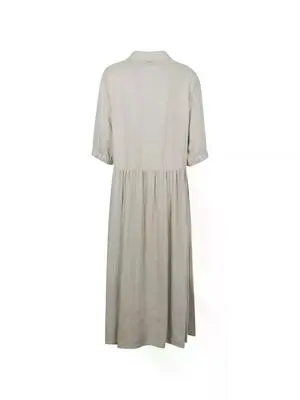 Herno Gathered-waist Button-up Dress